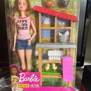 Barbie | Other | Brand New In The Boxbarbie Chicken Farmer Doll And ...